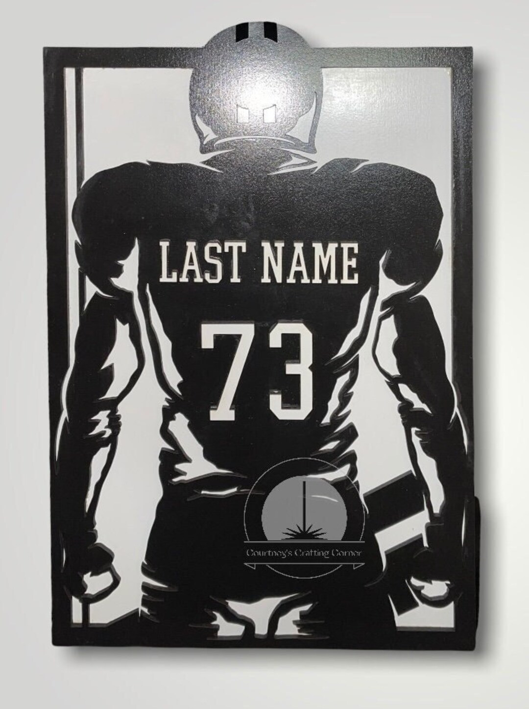 Personalized Football Sign With Name and Number 10 Inch by 15 - Etsy