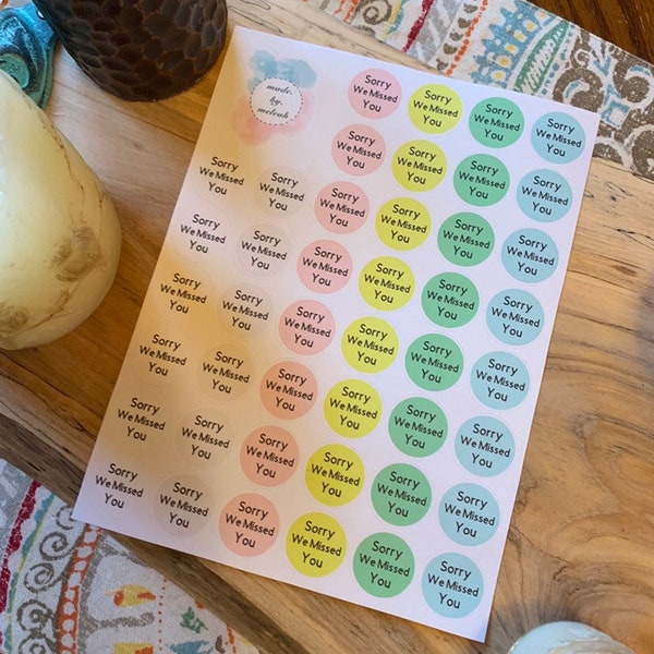 Sorry We Missed You - Etsy