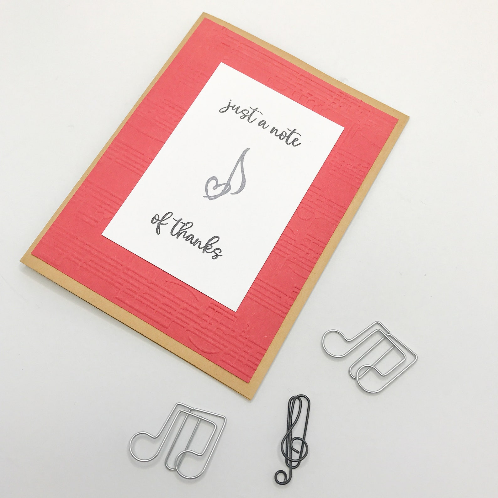 Music Thank You Card Thank You Card for Music Teacher Music - Etsy