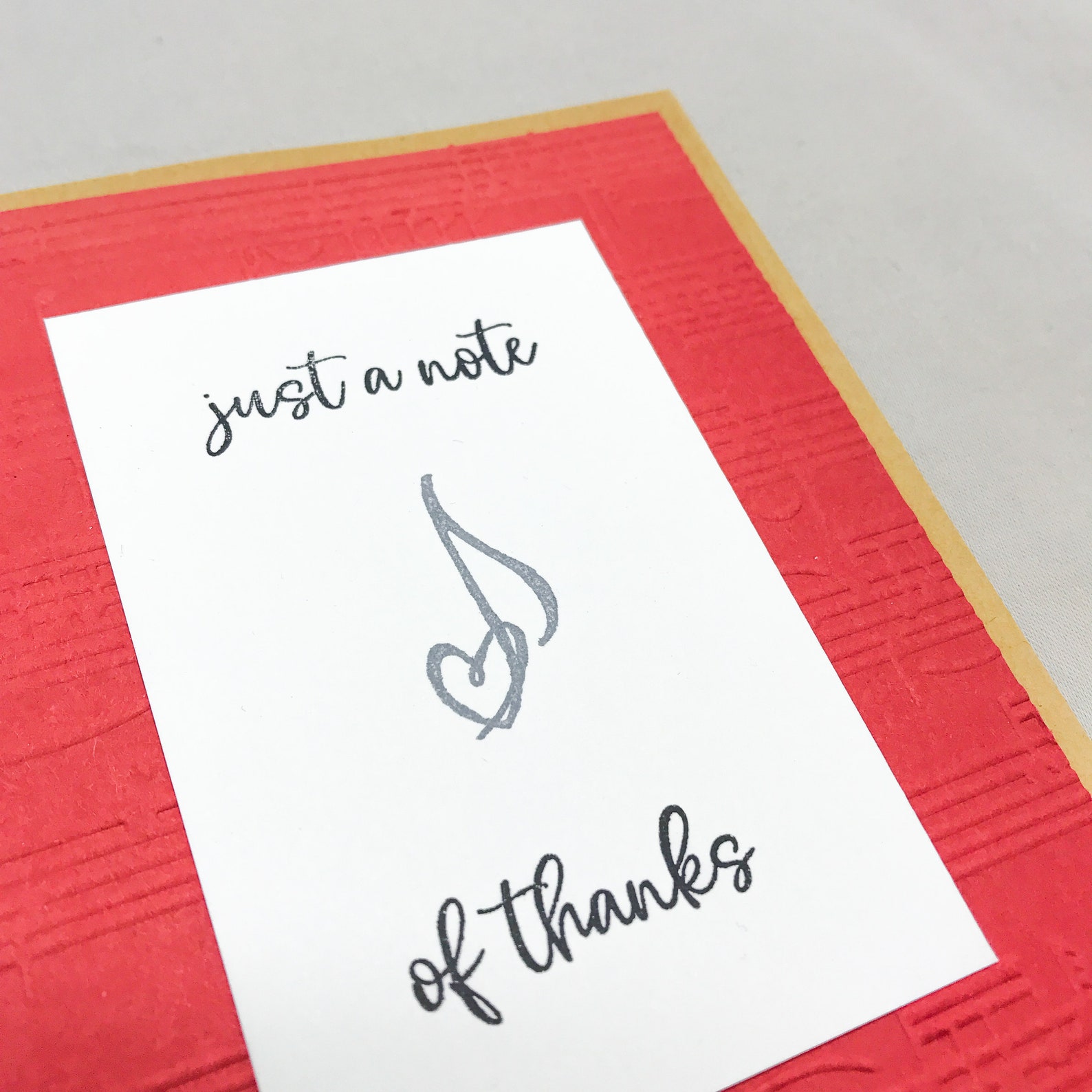 Music Thank You Card, Thank You Card for Music Teacher, Music Note ...