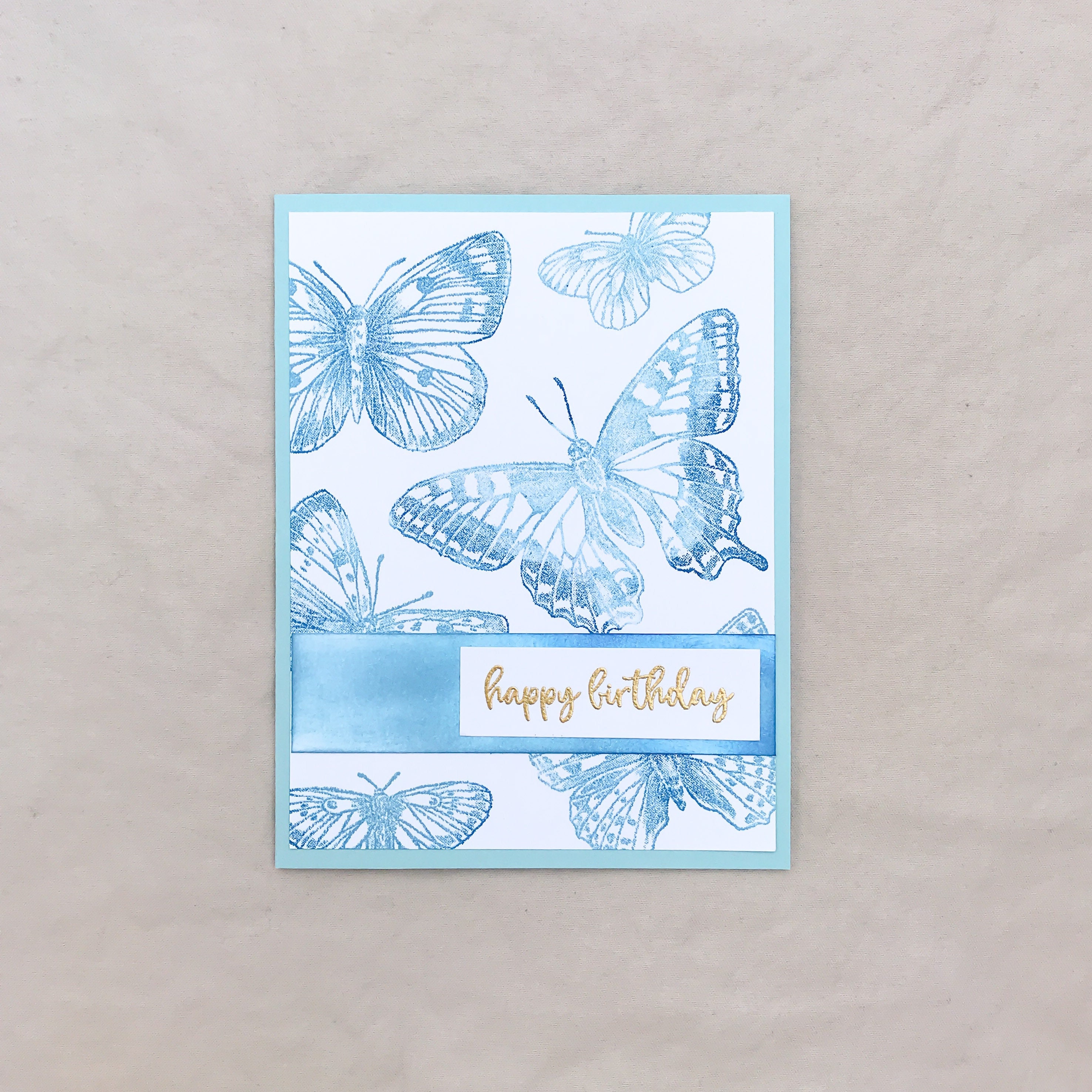 Butterfly Birthday Card, Happy Birthday Butterflies Card, Monarch ...