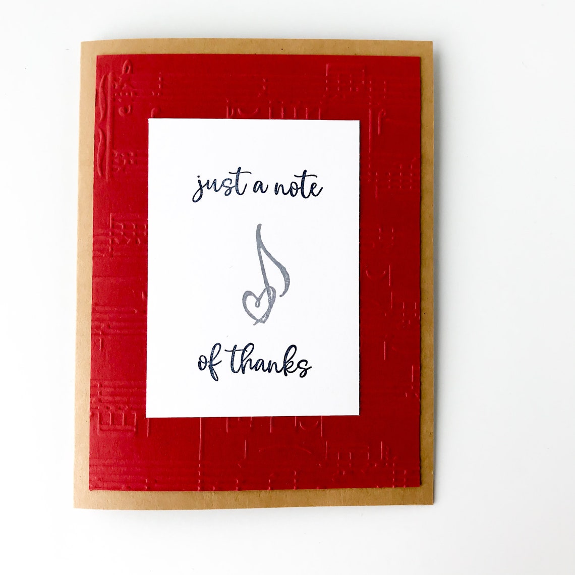 Music Thank You Card Thank You Card for Music Teacher Music | Etsy