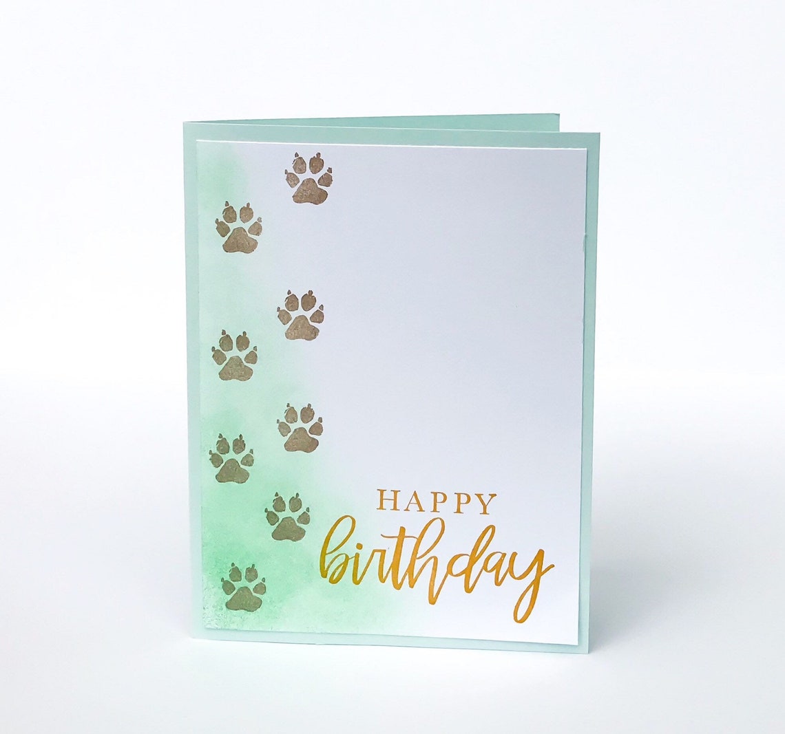 Birthday Card for Dog Lover, Birthday Card Dog Theme, Birthday Card Dog ...