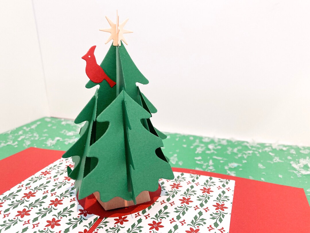 Pop up Christmas Card Pop up Christmas Tree Card 3D - Etsy