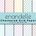 Printable Checker Square Grid Graph 8.5x11 Letter Sized - Etsy
