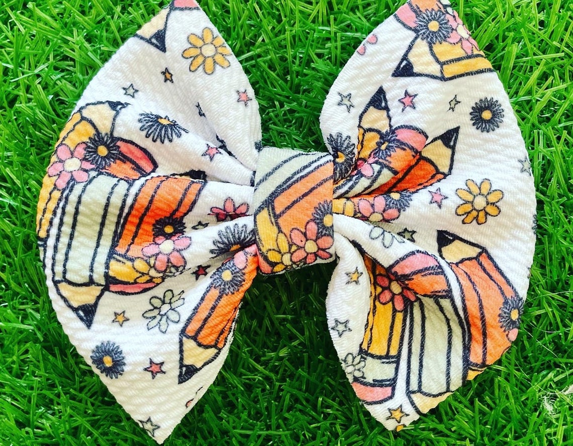 Back to School Bow - Etsy