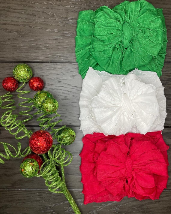 Ruffle Messy Wrap Bundle Messy Bow Baby Girl Bow Headwrap - Etsy