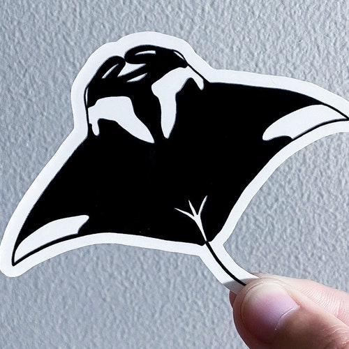 Manta Ray Sticker - Etsy