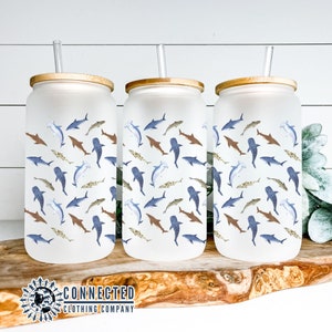 Shark Ocean Glass Can Shark Conservation Gift Save the Sharks Shark ...