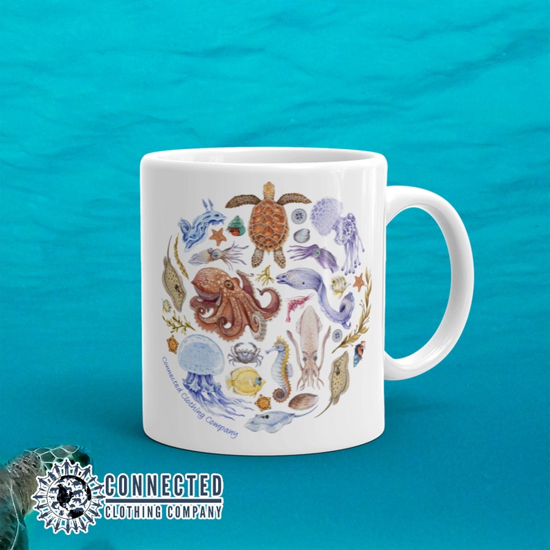 Ocean Sea Creatures Mug Conservation Turtle Coffee Mug - Etsy