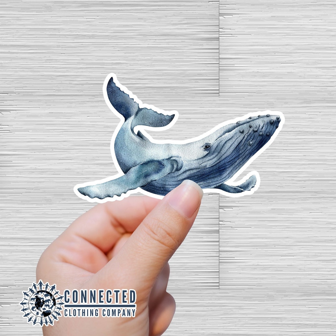 Humpback Whale Sticker Ocean Conservation Decal Save the Ocean Marine ...