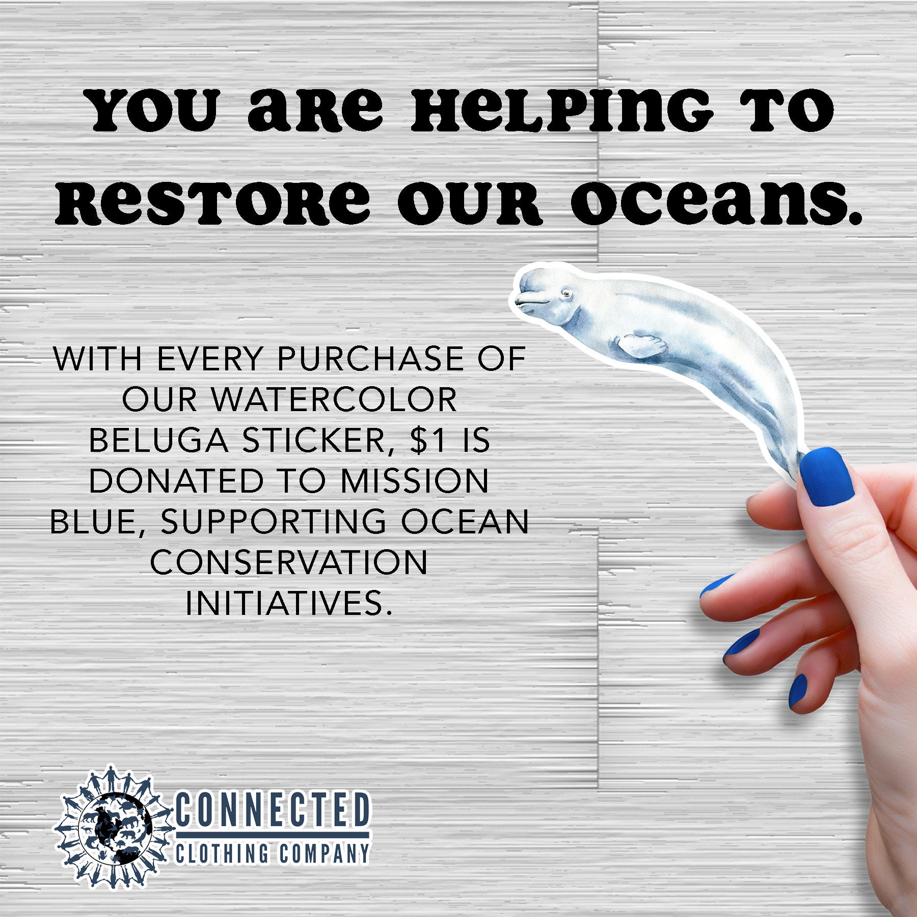 Beluga Whale Sticker Ocean Conservation Decal Save the - Etsy