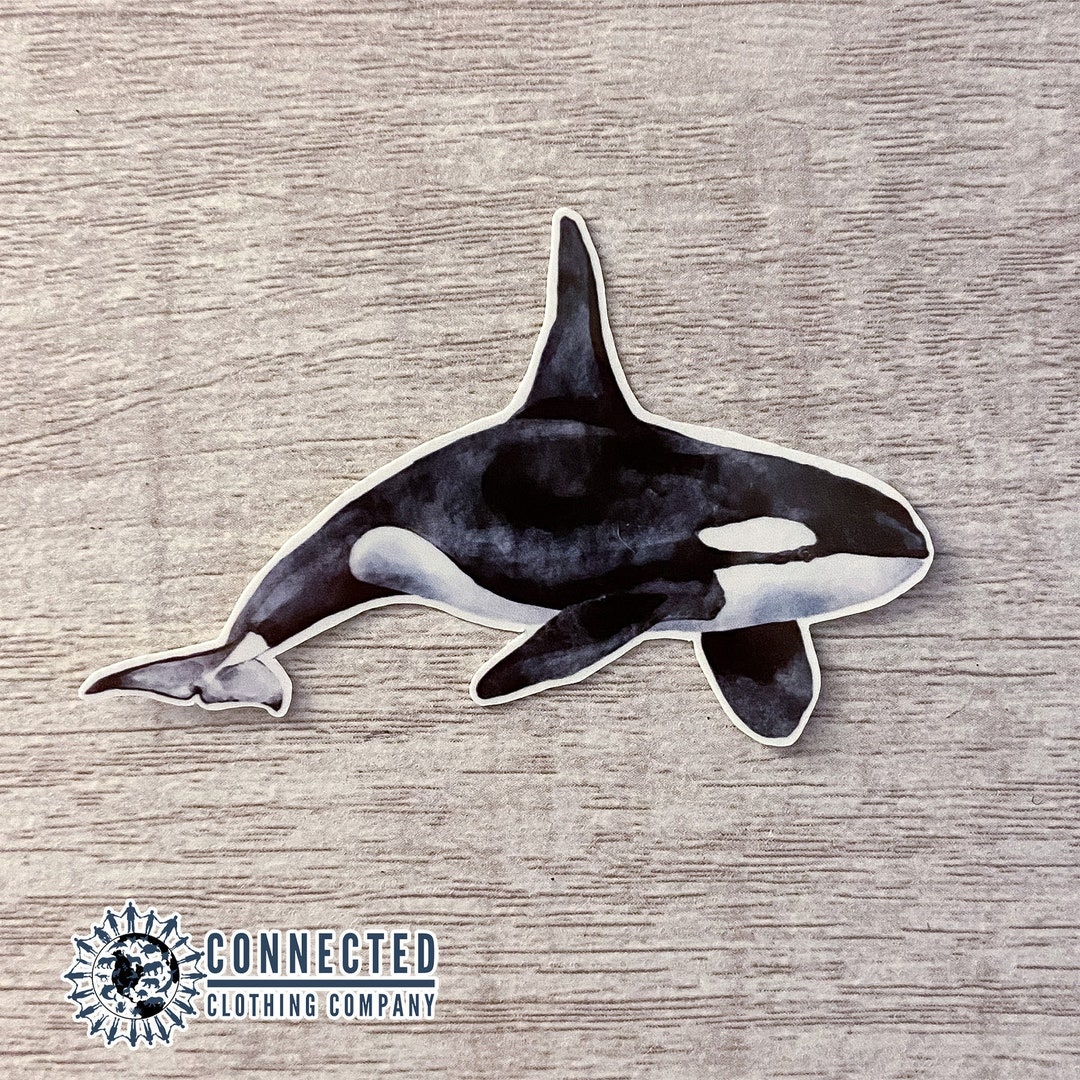 Orca Sticker Ocean Wildlife Conservation Decal Marine Biology Gift ...