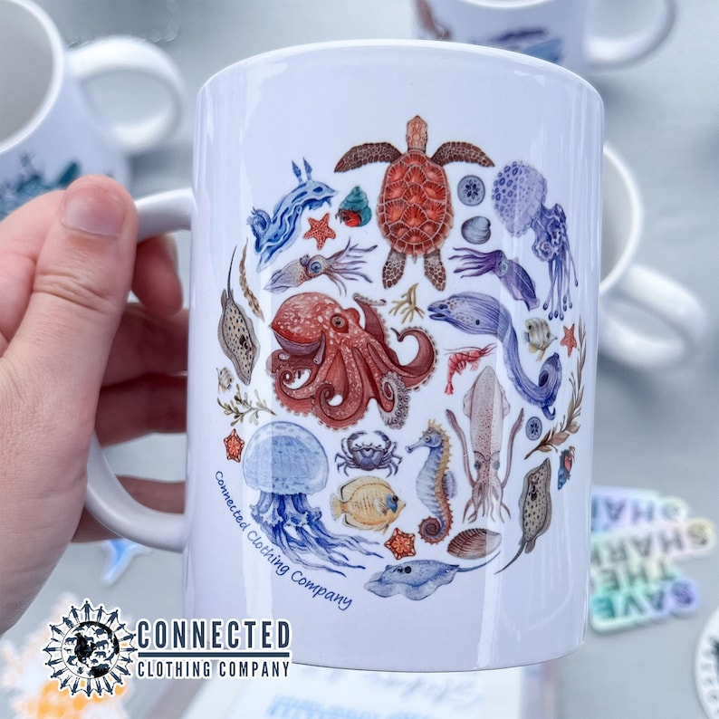 Ocean Sea Creatures Mug Conservation Turtle Coffee Mug - Etsy