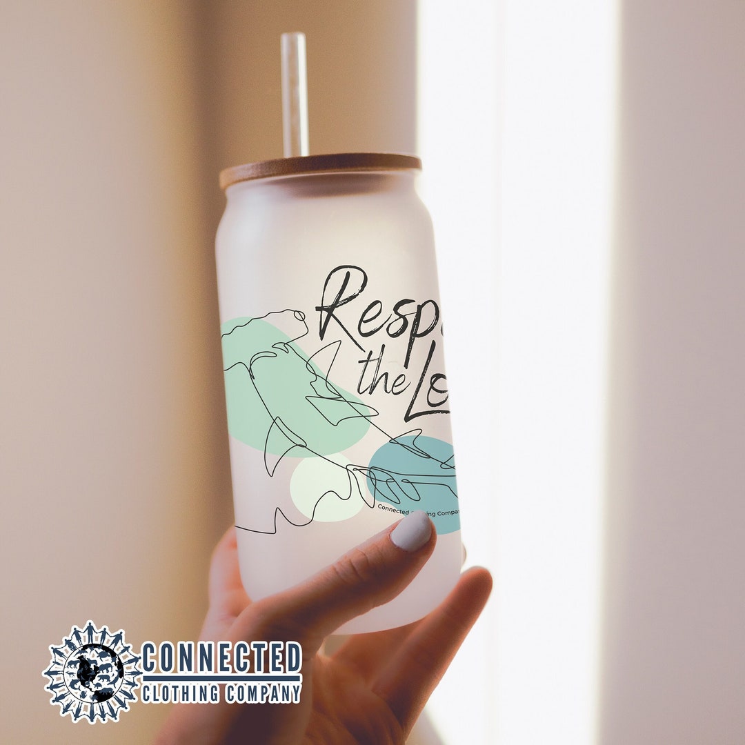 Respect the Locals Shark Glass Can Shark Conservation Gift Save the ...