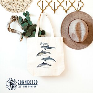 Dolphins Watercolor Tote Bag Ocean Conservation Bag Save the Ocean ...