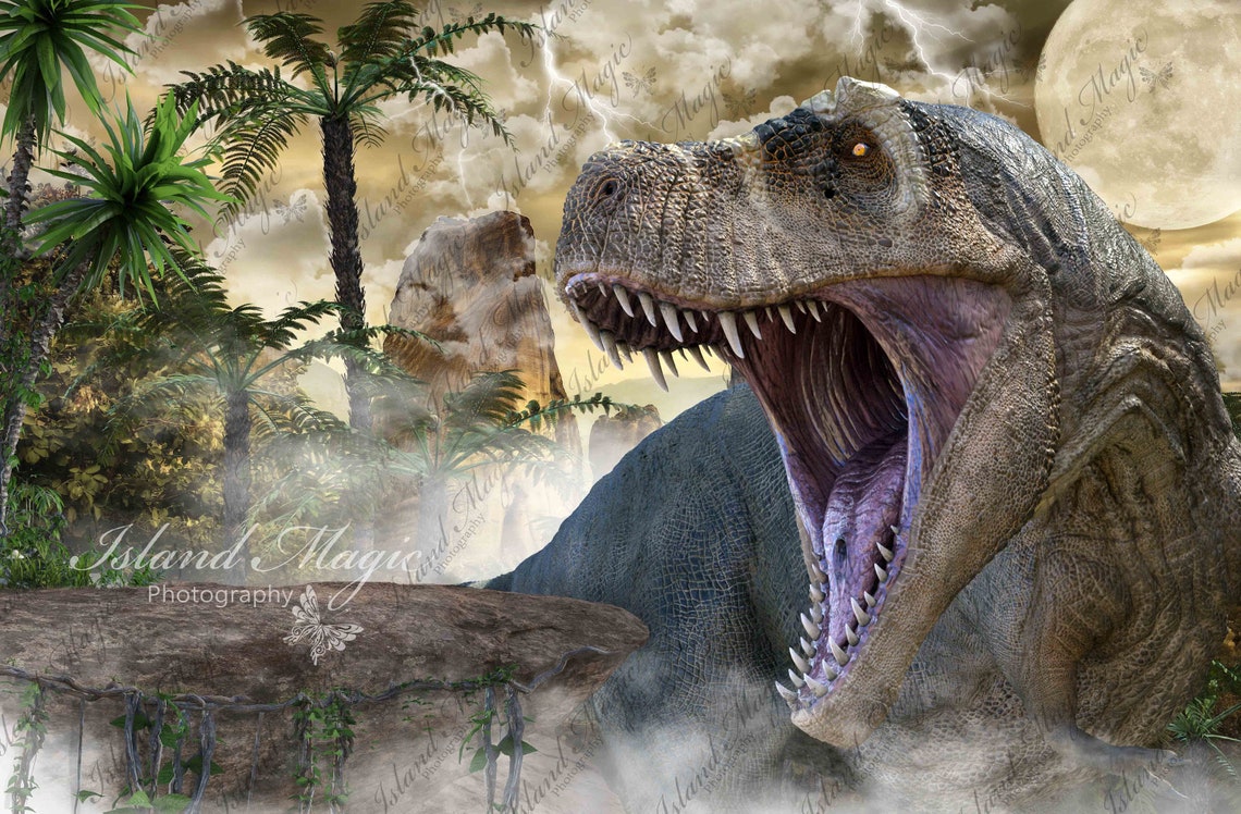 DINOSAUR T-REX Digital Background Digital Backdrop | Etsy