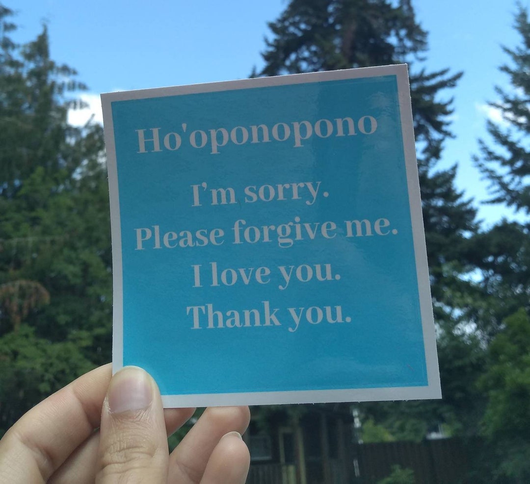 Meditation Reminder Hoponopono Sticker - Etsy