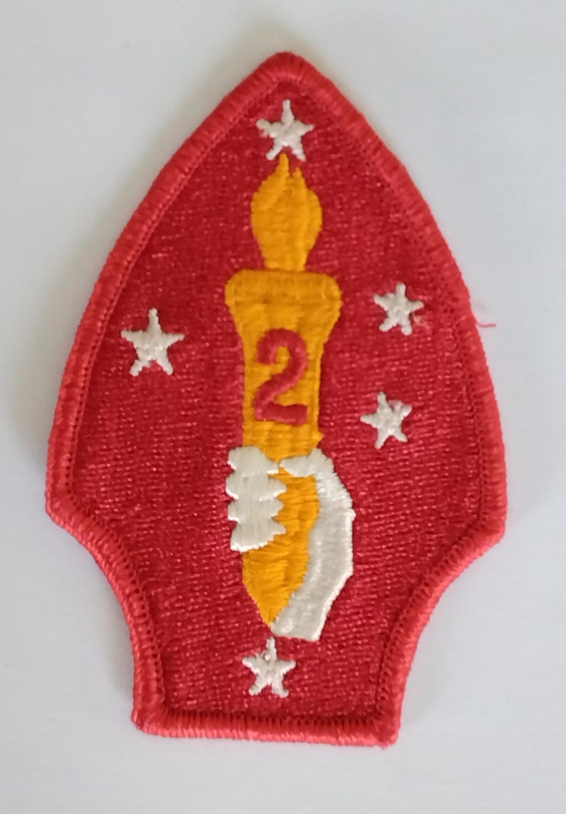 Second Marine Division and United States Marine Corps Flag Patches Lot ...