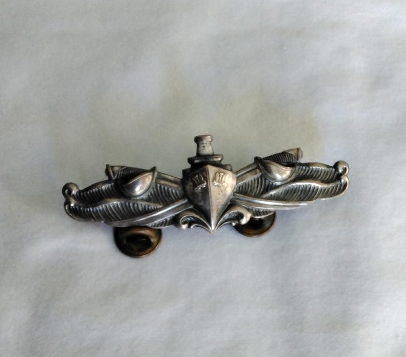 Vintage 1980s US Navy ESWS Badge – Silver Oxide Enlisted Pin - Etsy