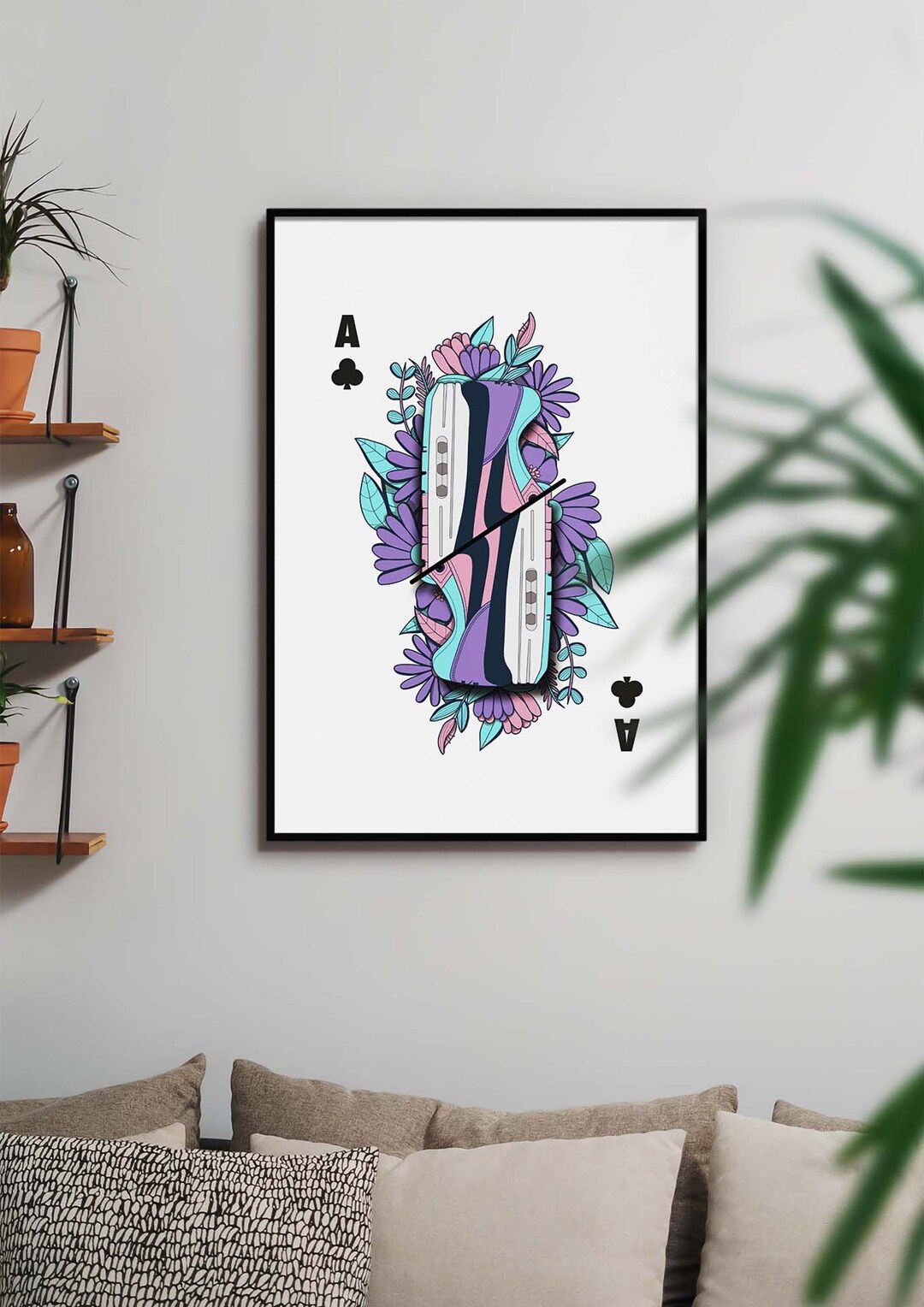 Clover Card Poster, Card Game /digital Print Basketball/ Gift Idea ...