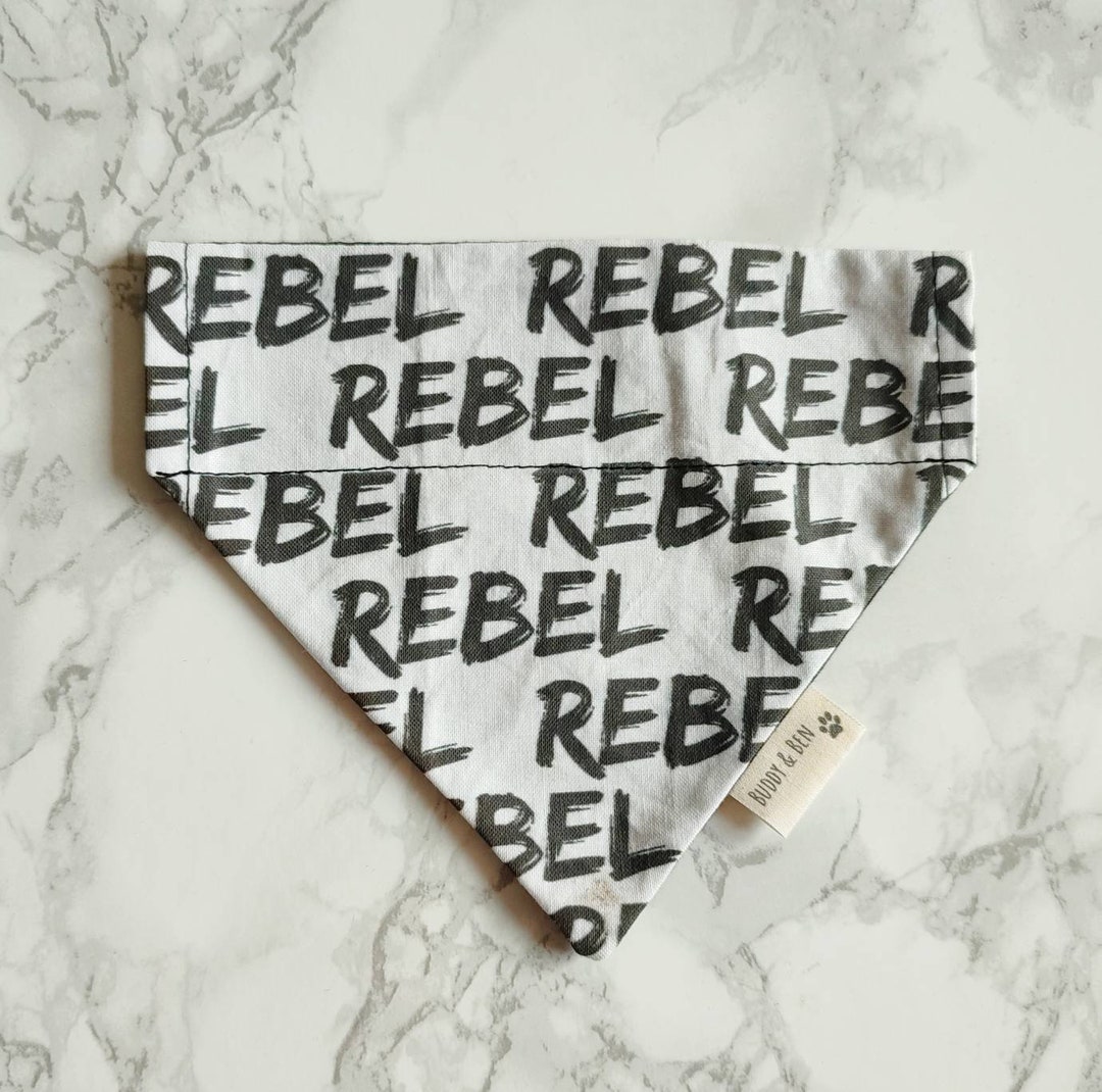 Rebel Dog Bandana - Over the Collar - Etsy