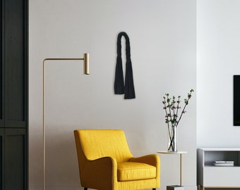 Tall Rustic Fiber Art Arch Jute Wall Hanging, Rope Arch Sculpture, Tall ...