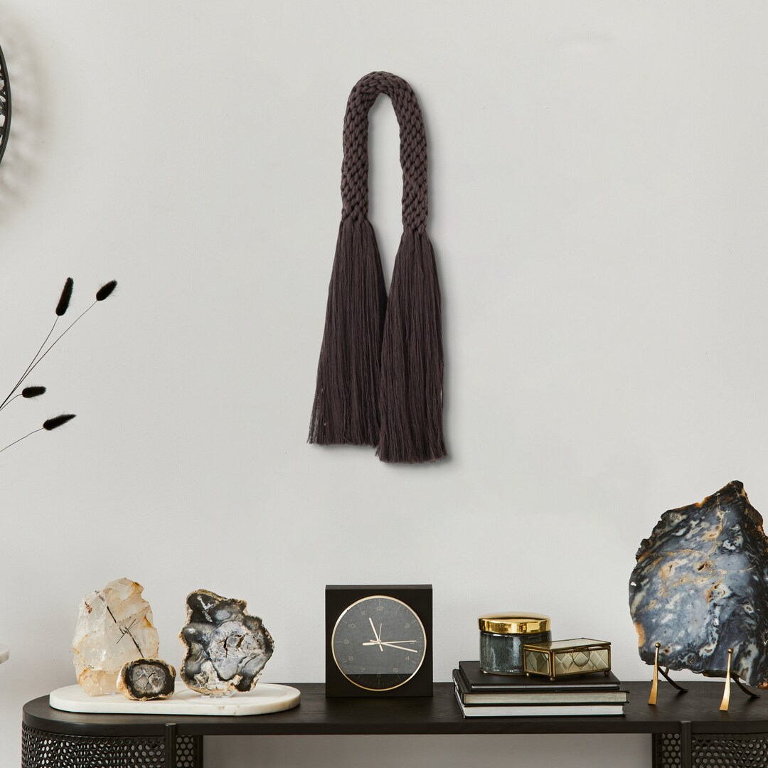 Macrame Wall Hanging Arch With Tassel, Fiber Art Sculpture, Bohemian ...