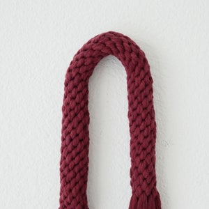 Knotted Rope Arch | Textile Wall Sculpture | Mid-century Modern Fiber ...