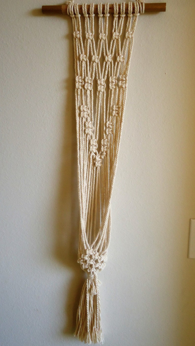 Macrame Plant Hanger Macrame Knotted rope hanging planter | Etsy