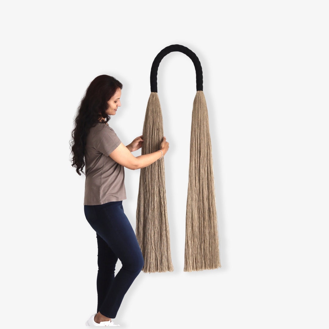 Tall Rustic Fiber Art Arch Jute Wall Hanging, Rope Arch Sculpture, Tall ...