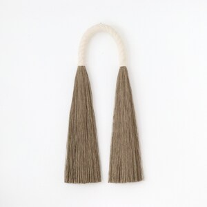 Large Rustic Fiber Art Arch Sculpture, Rope Arch - Jute Arch in Ivory ...