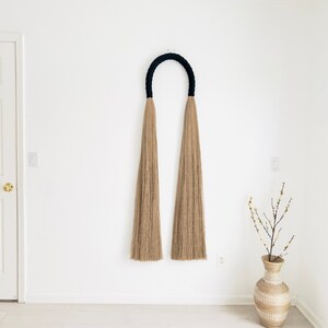 Tall Rustic Fiber Art Arch Jute Wall Hanging, Rope Arch Sculpture, Tall ...