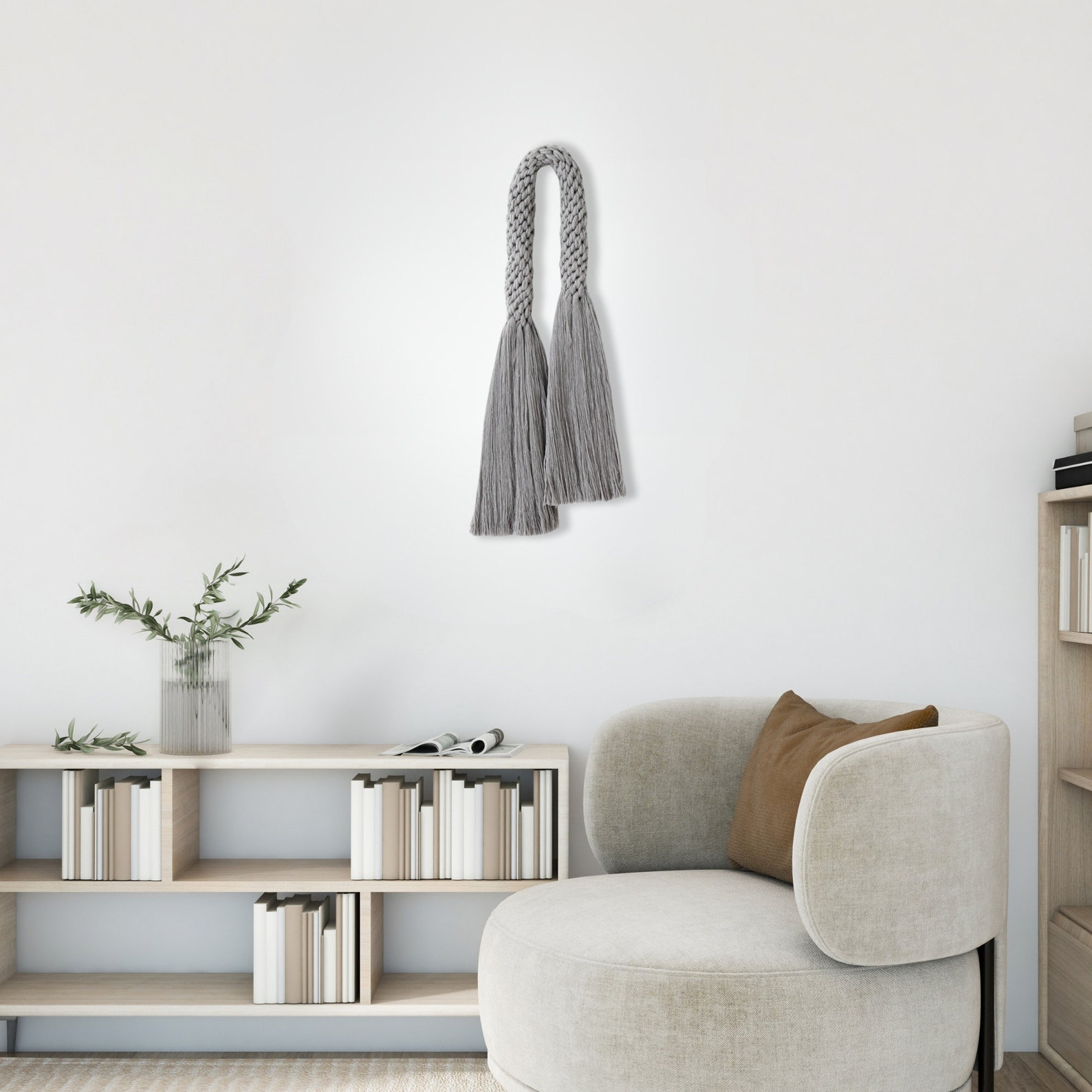 Macrame Wall Hanging Arch With Tassel, Fiber Art Sculpture, Bohemian ...