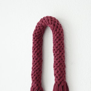 Knotted Rope Arch | Textile Wall Sculpture | Mid-century Modern Fiber ...