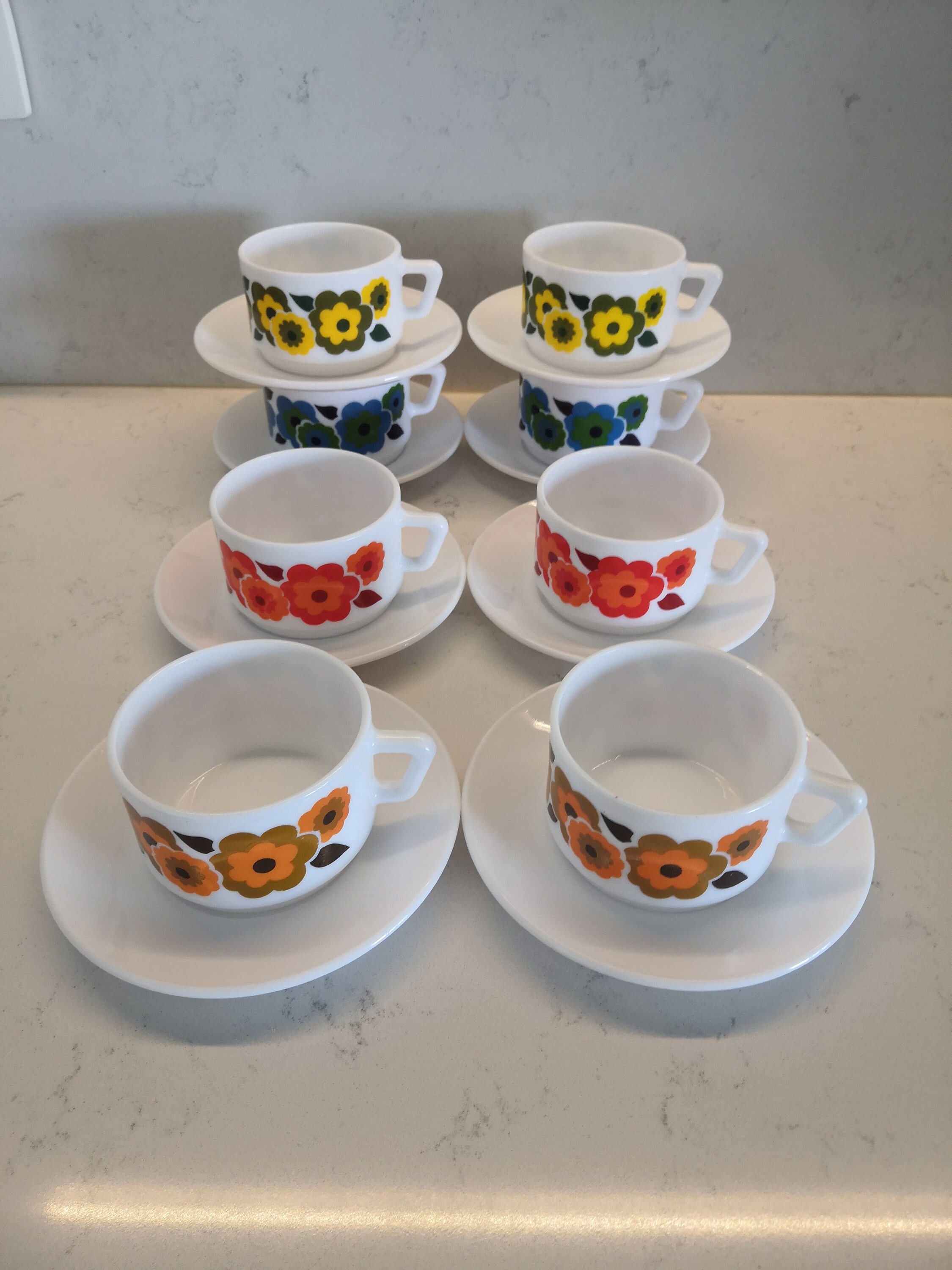 Arcopal Coffe Cup and Saucer - Etsy