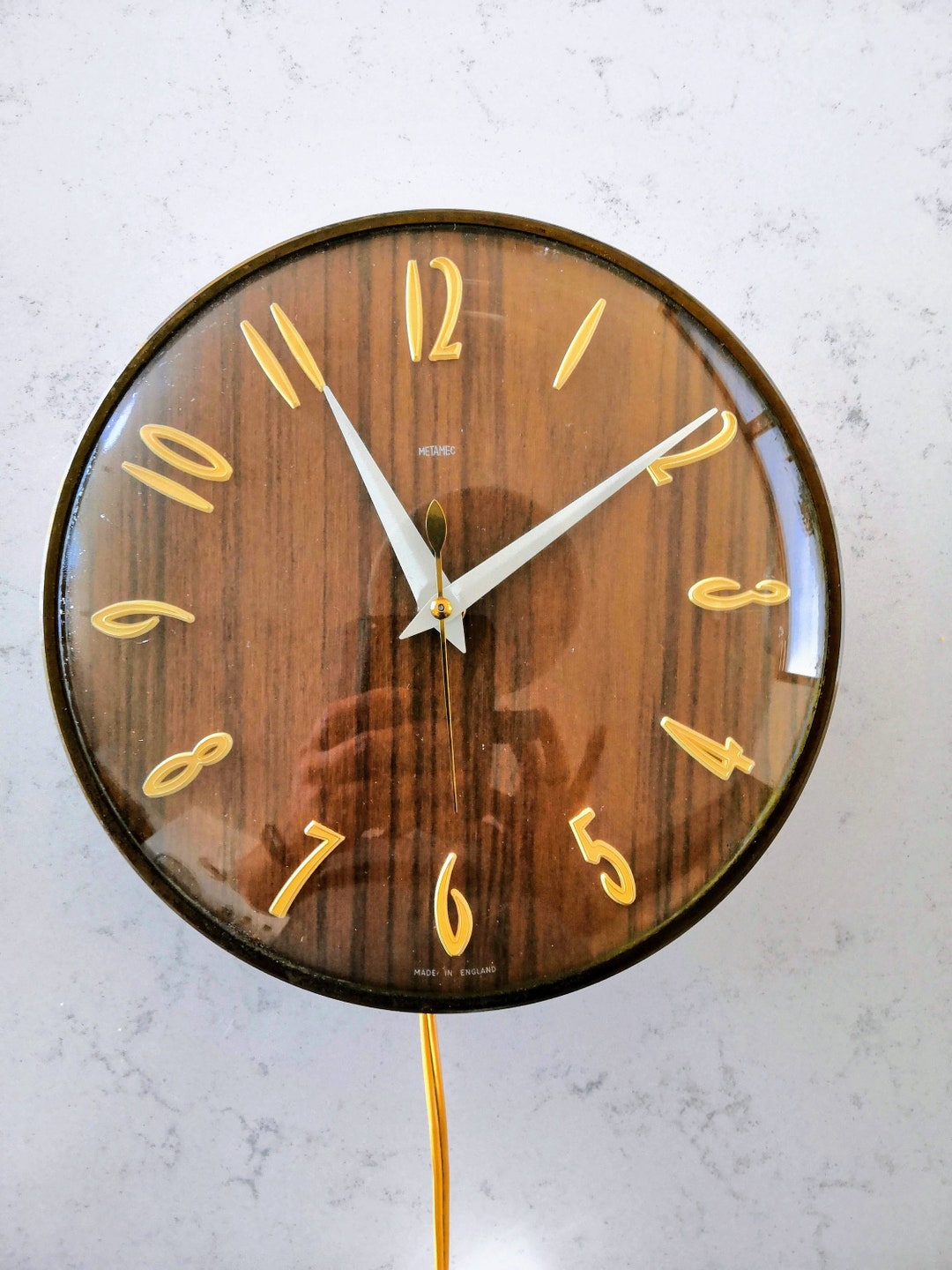 Metamec Wooden Clock Retro Vintage 1960's 1970's - Etsy