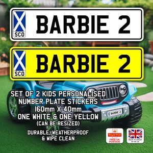 Personalized Ride-on Car Number Plate Stickers – Wales Flag, Waterproof ...