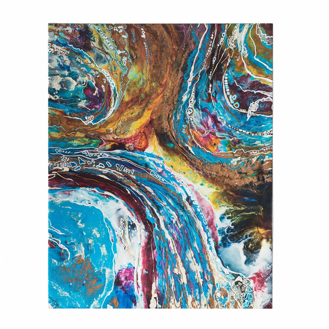 Cobalt Blue Abstract Print Modern Wall Art creative Gift - Etsy