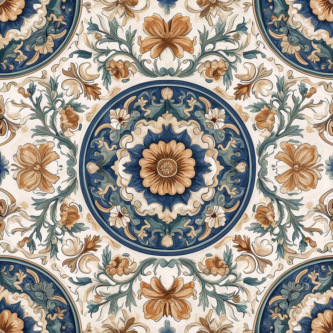 2014 - Tuscan Floral - 8x8 6x6 4.25x4.25- Satin or Gloss - Decorative ...
