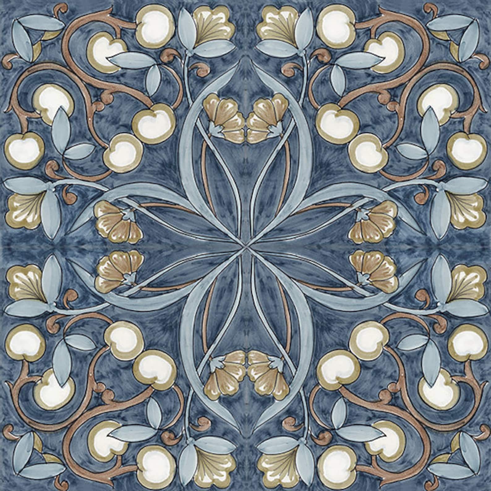 1767 -1 Amalfi Coast Blue - 8"x8" 6" X 6" or 4.25" X 4.25" Satin Finish ...