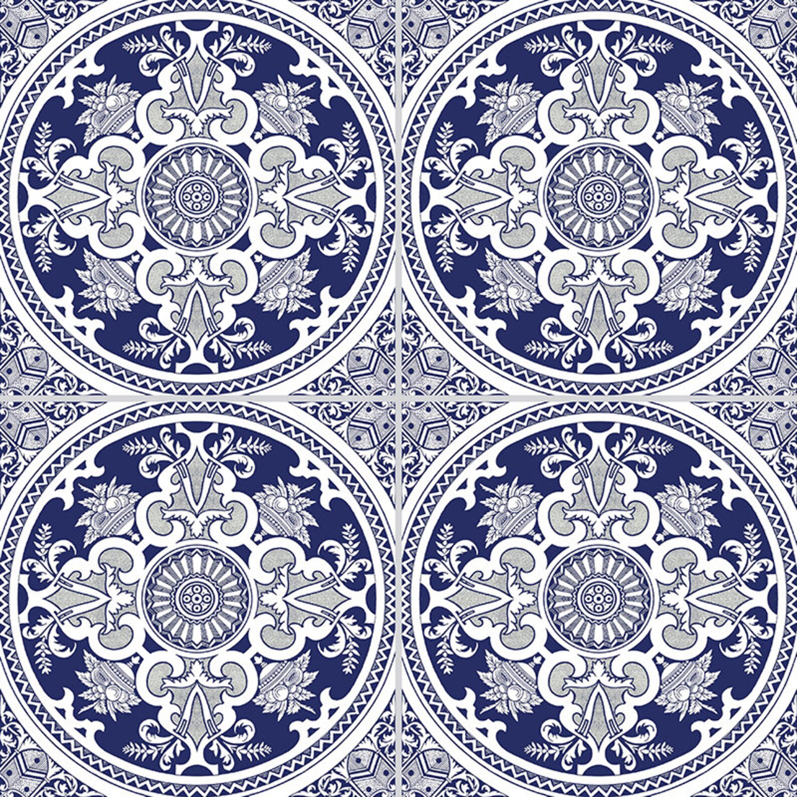 1781 - 1 Royal Blue - 8x8 6x6 4.25x4.25 Satin Matte Finish White ...