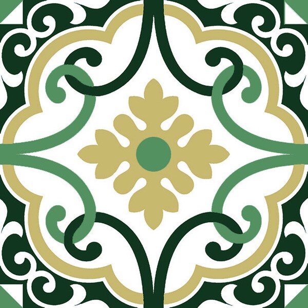 Yellow and White Tile - Etsy