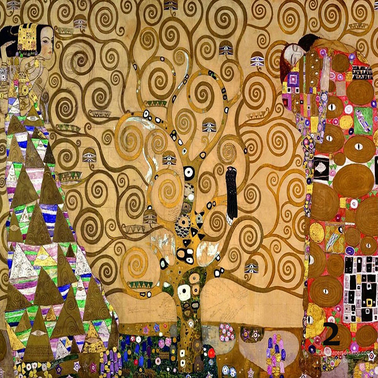 Gustav Klimt Nature 6 Piece Set on 8x8 | Etsy Canada