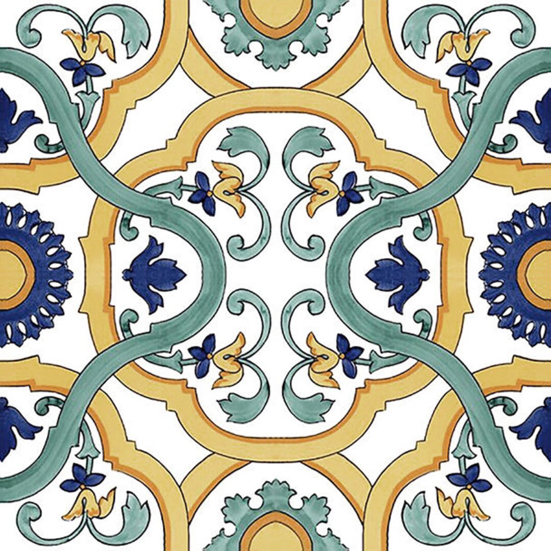 1773 -1 Salerna, Decorative Tile, Accent Tile, Italian Tile, Pattern ...