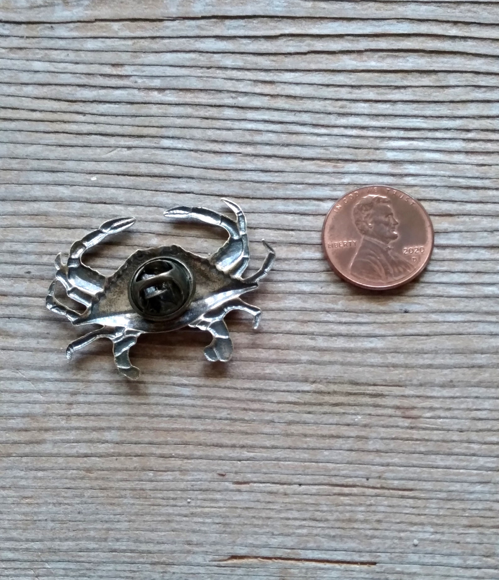 The Brass Crab Pin Crab Jewelry Antiqued Brass Crab Pin - Etsy