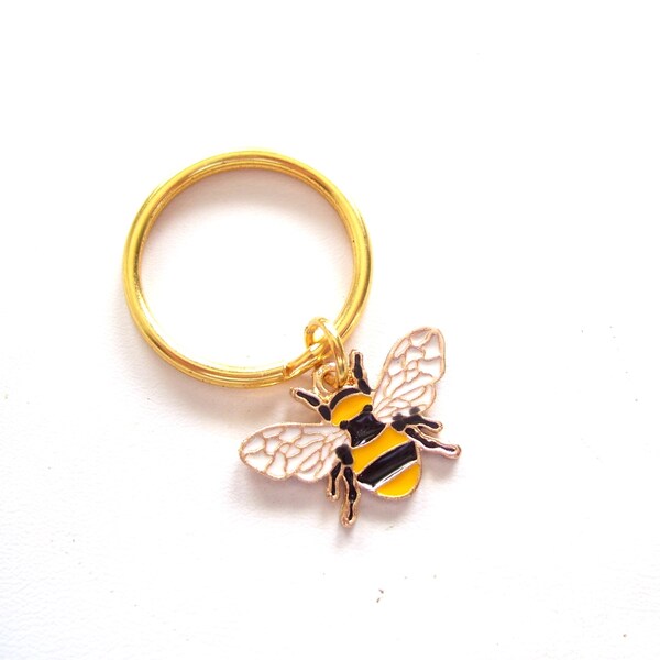 Bee Key Chain - Etsy