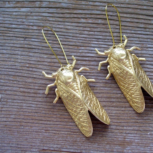 Golden Cicada - Etsy