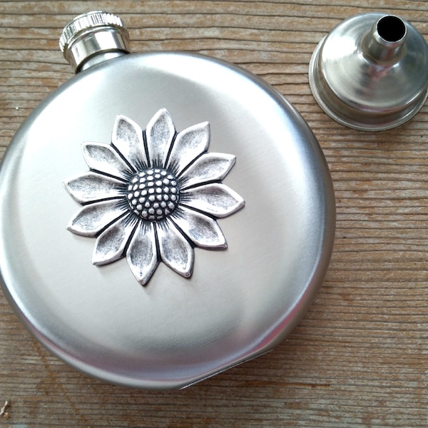 Silver Flask - Etsy