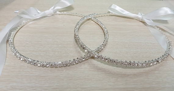 2 Greek Orthodox Stefana Wedding Bridal Crowns Silver Colour - Etsy